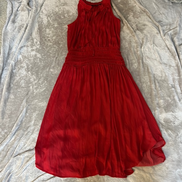 White House Black Market | Dresses | Whbm Red Midi Dress | Poshmark